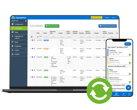 Software y Applicación de gestión agrícola fácil de usar - Agroptima